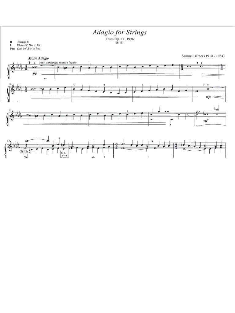 02 Adagio For String | PDF