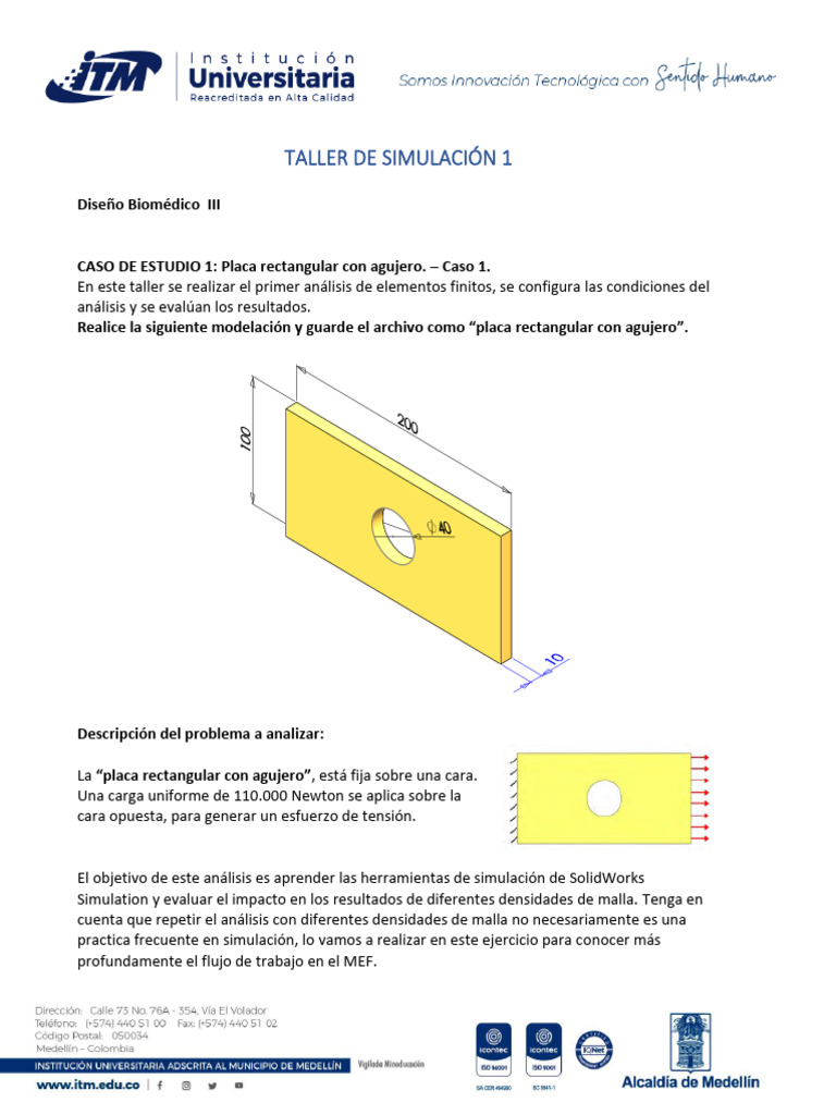Taller de Simulacion TAREA 2 | PDF | Método de elementos finitos ...