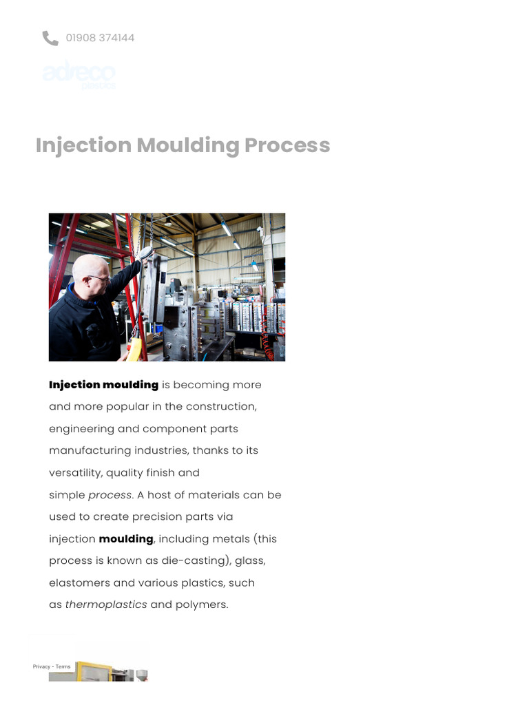Step-by-step Plastic Injection Moulding Process _ Adreco Plastics | PDF Step-by-step Plastic Injection Moulding Process _ Adreco Plastics | PDF