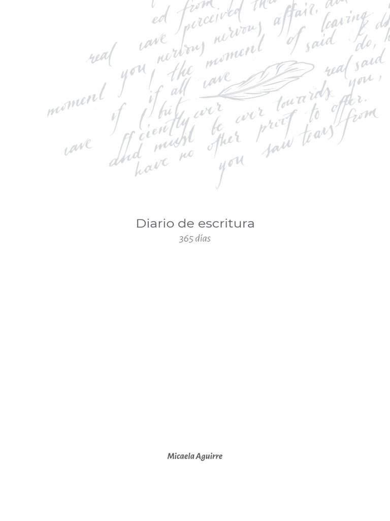 Diario de Escritura - Aguirre Micaela | PDF