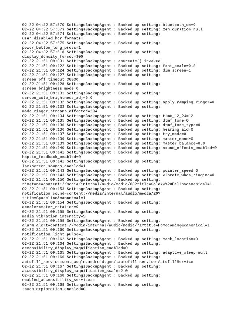 settingsprovider | PDF | Java (Programming Language) | Operating System Technology