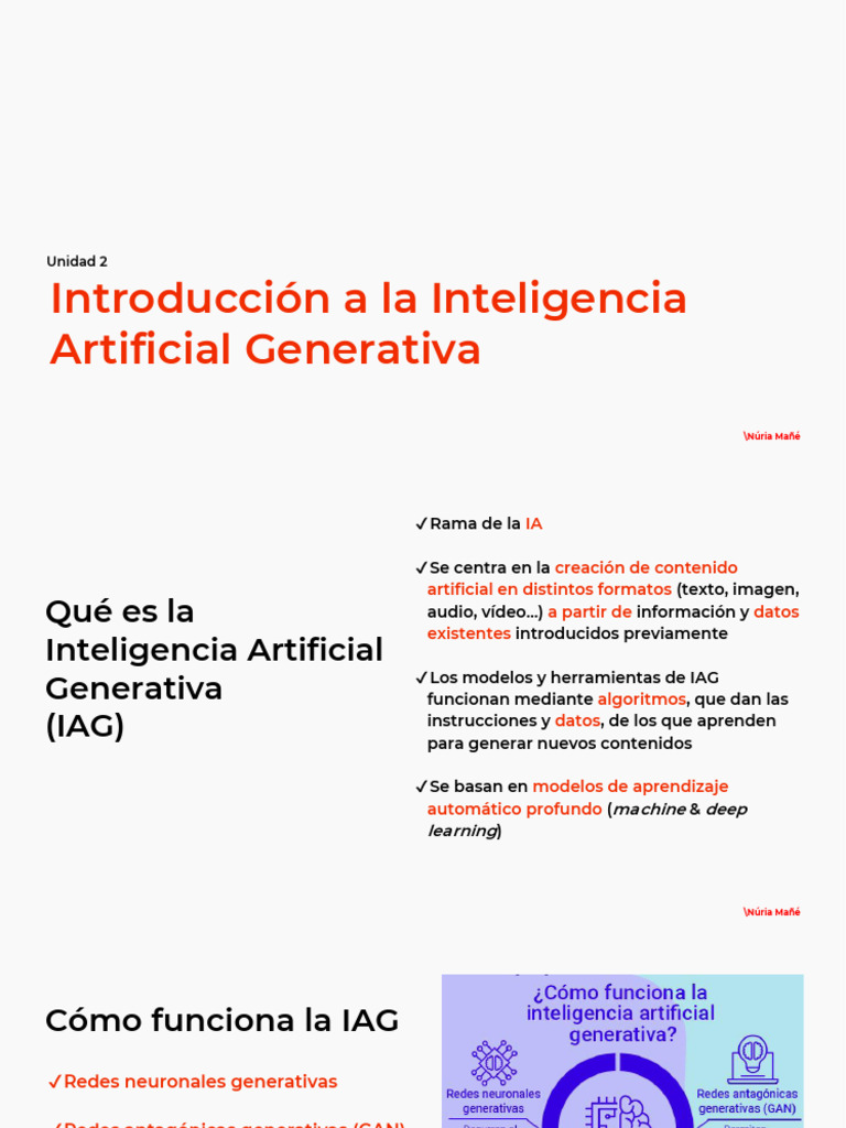 Introducción A La Inteligencia Artificial Generativa | PDF | Inteligencia artificial ...
