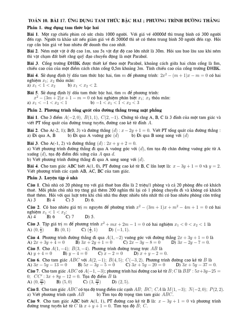 Toan10 Bai17 (Phieubaingay24t12n2023) | PDF