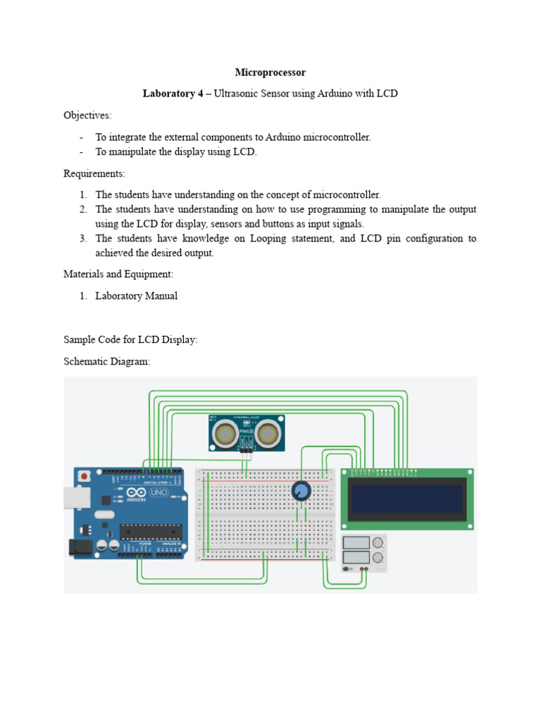 Laboratory-4-Ultrasonic-Sensor (LAVIZARES, VALMORES, REYES) | PDF | Arduino | Computer Engineering
