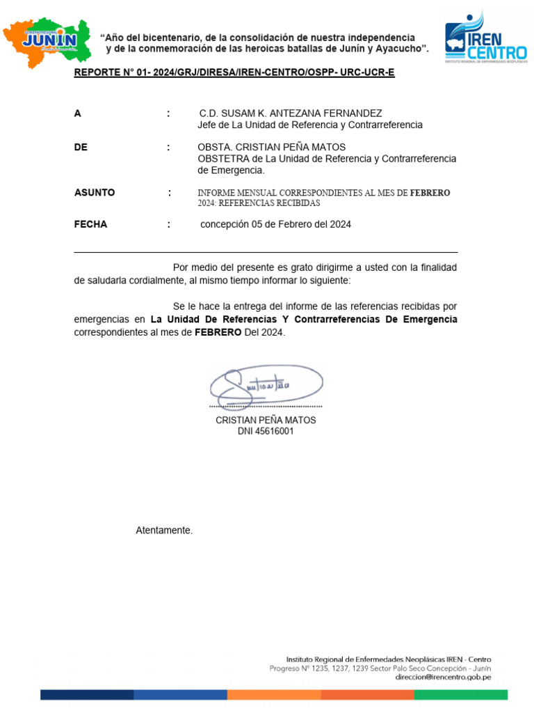 Informe Mensual Febrero 2024 | PDF