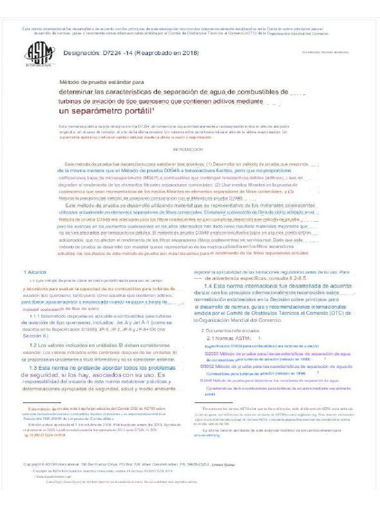 ASTM D7224 (Español) | PDF