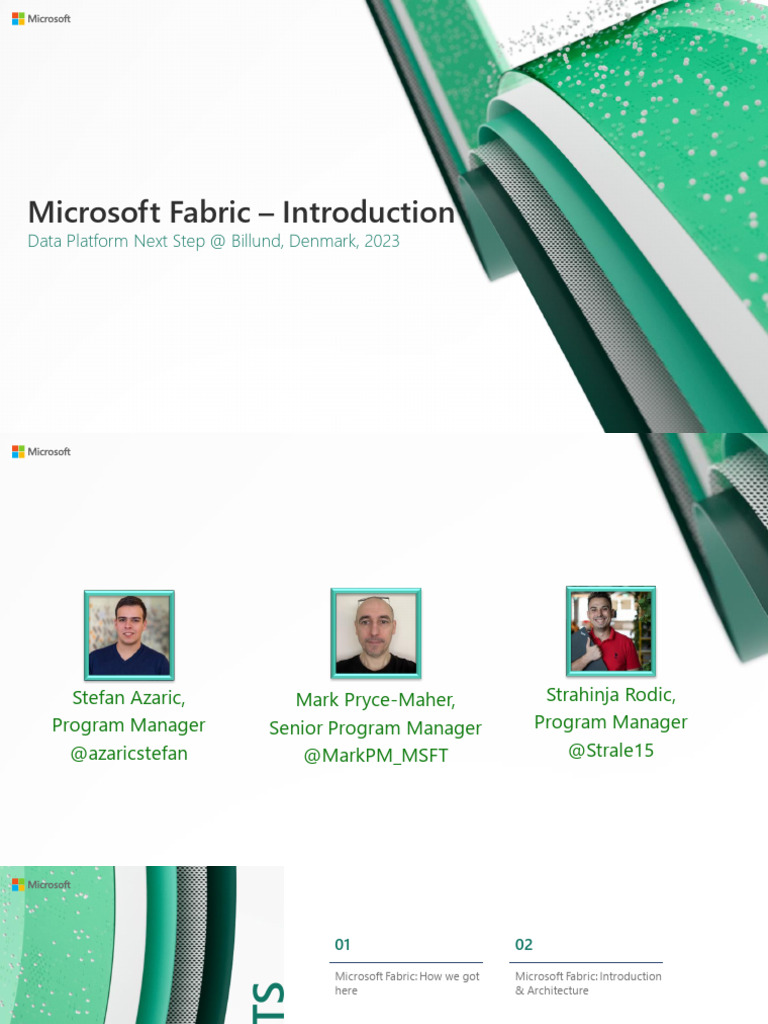 Fabric Data Platform Next Step Pdf Analytics Data Warehouse