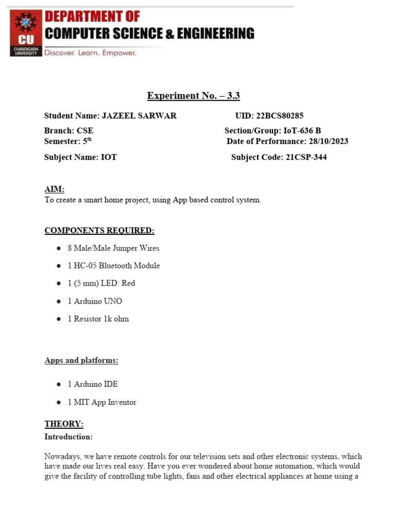 IOT 3.3 - Alasso | PDF