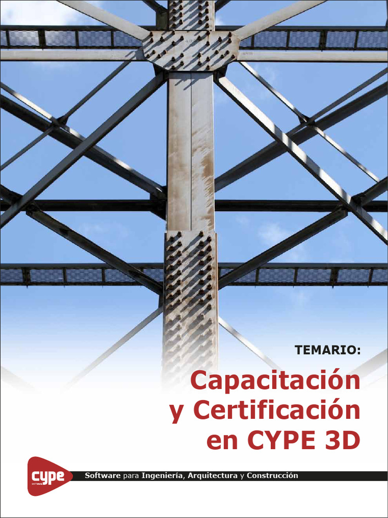 Temario CAPACITACION - CERTIFICACION - CYPE - 3D | PDF