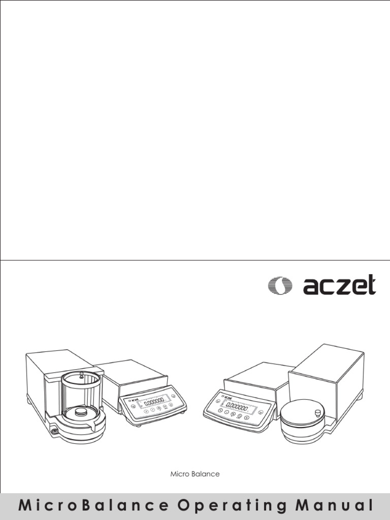 Micro Balance MC (Manual) | PDF | Calibration | Weight
