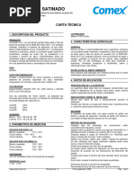 Vinimex Clasica NF Satinada Ficha Técnica | PDF