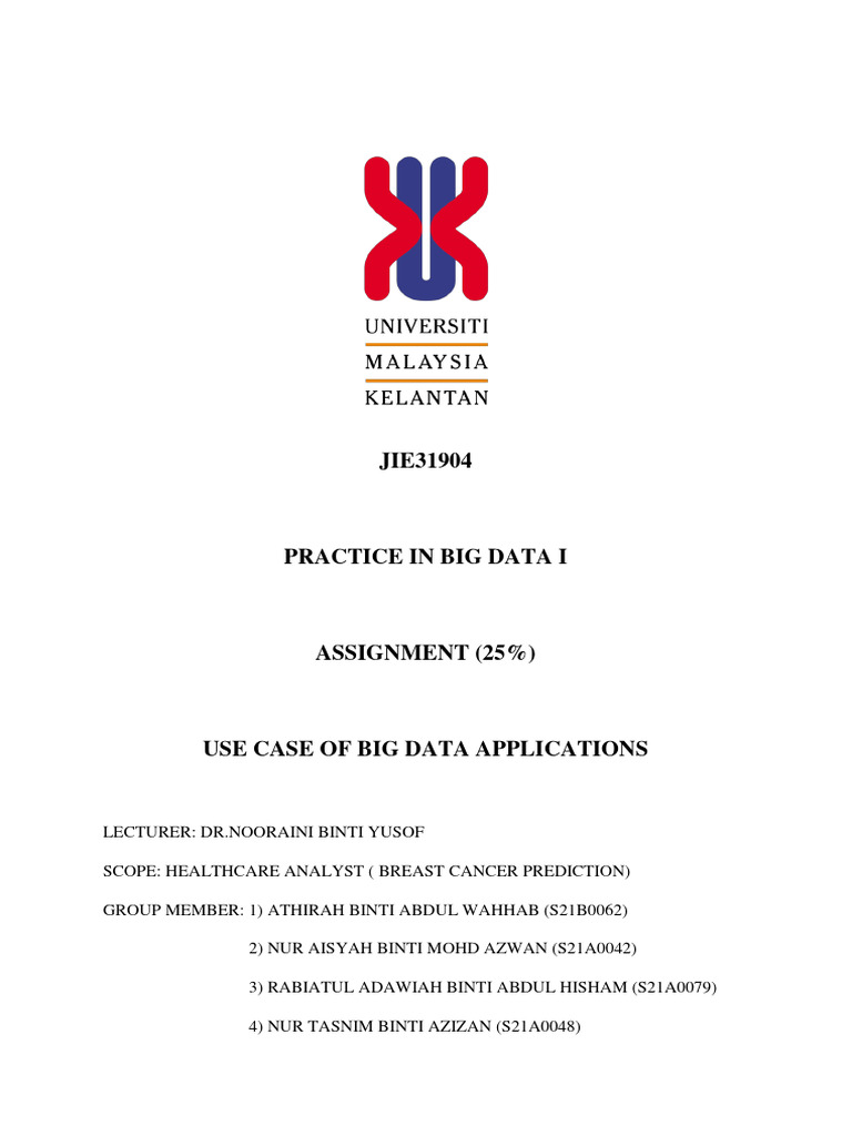 Assignment Bigdata | PDF | Machine Learning | Big Data