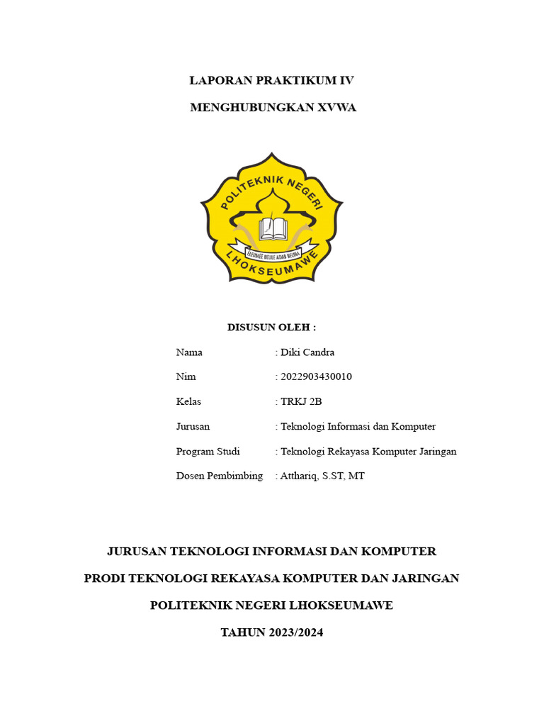 Laporan Praktikum 3 Menghubungkan Xvwa | PDF