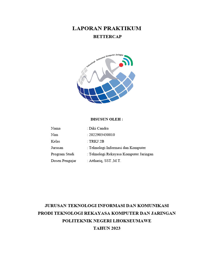 LAPORAN PRAKTIKUM BETTERCAP | PDF