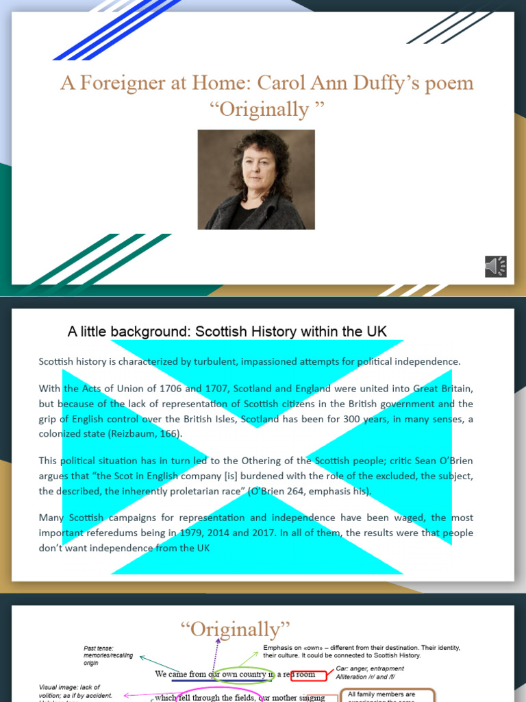 Originally Poem Analysis | PDF | Scotland | Psychology