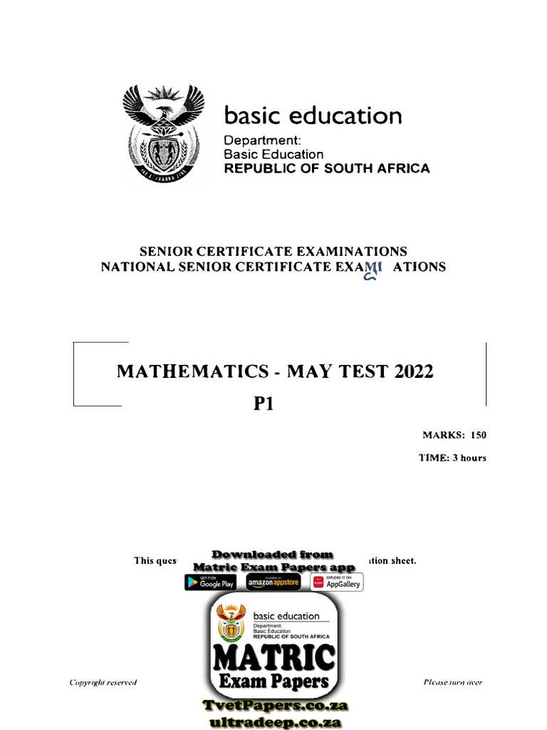 Matric Exam Paper 100189 | PDF