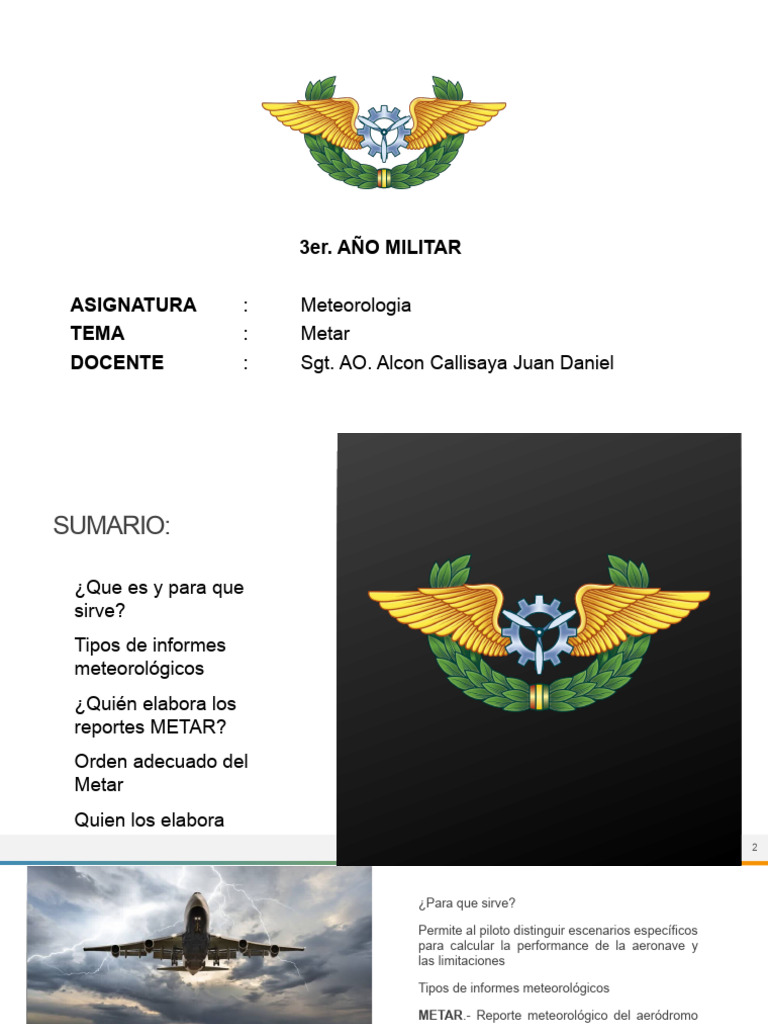 Informe METAR: Guía para Pilotos | PDF