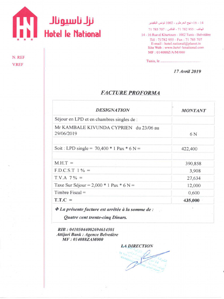 Facture Proforma | PDF