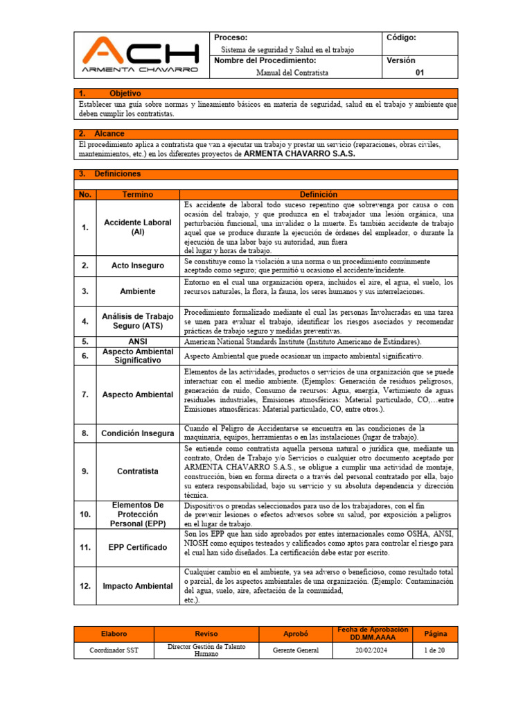 Manual Del Contratista Firmada | PDF | Informática | Tecnología