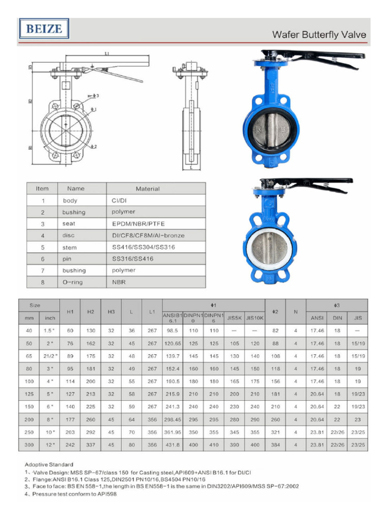 Butterfly Valve Beize | PDF