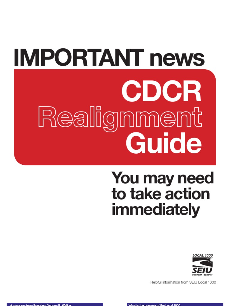 CDCR Realignment Booklet | California Department Of Corrections And ...