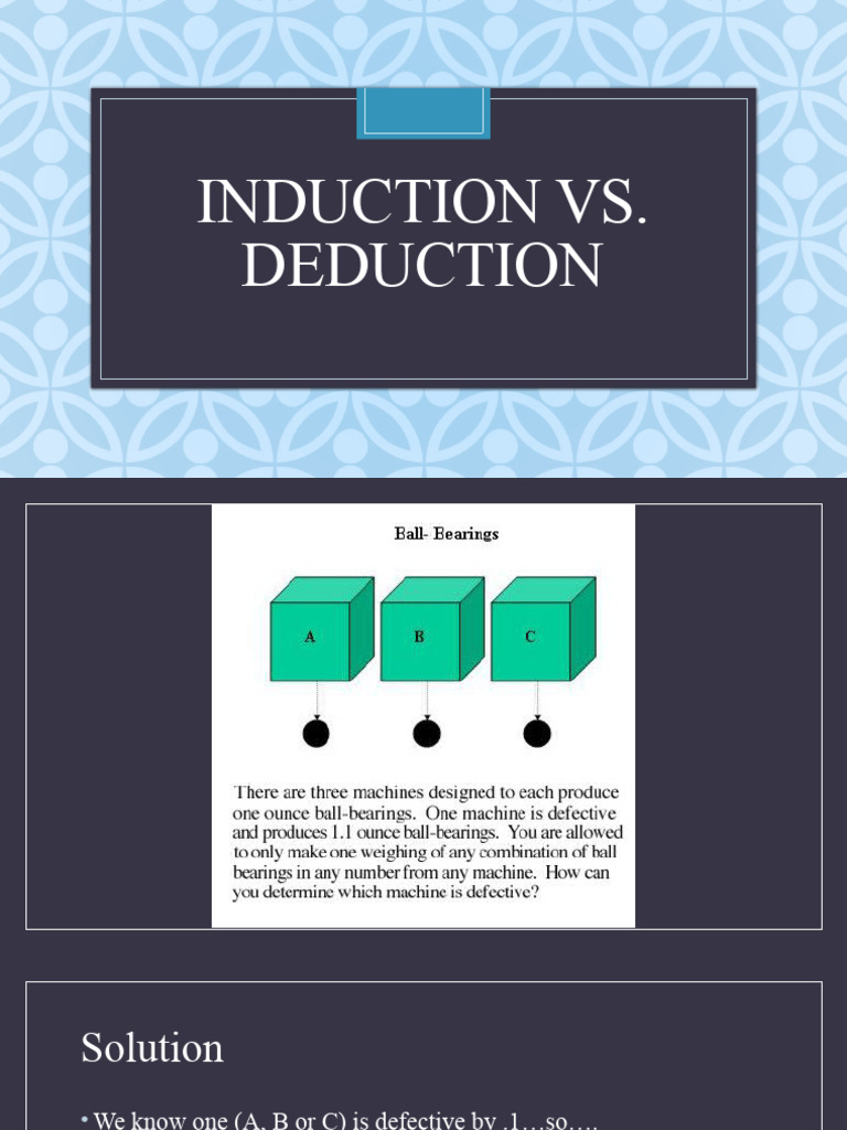 Induction | PDF | Inductive Reasoning | Deductive Reasoning