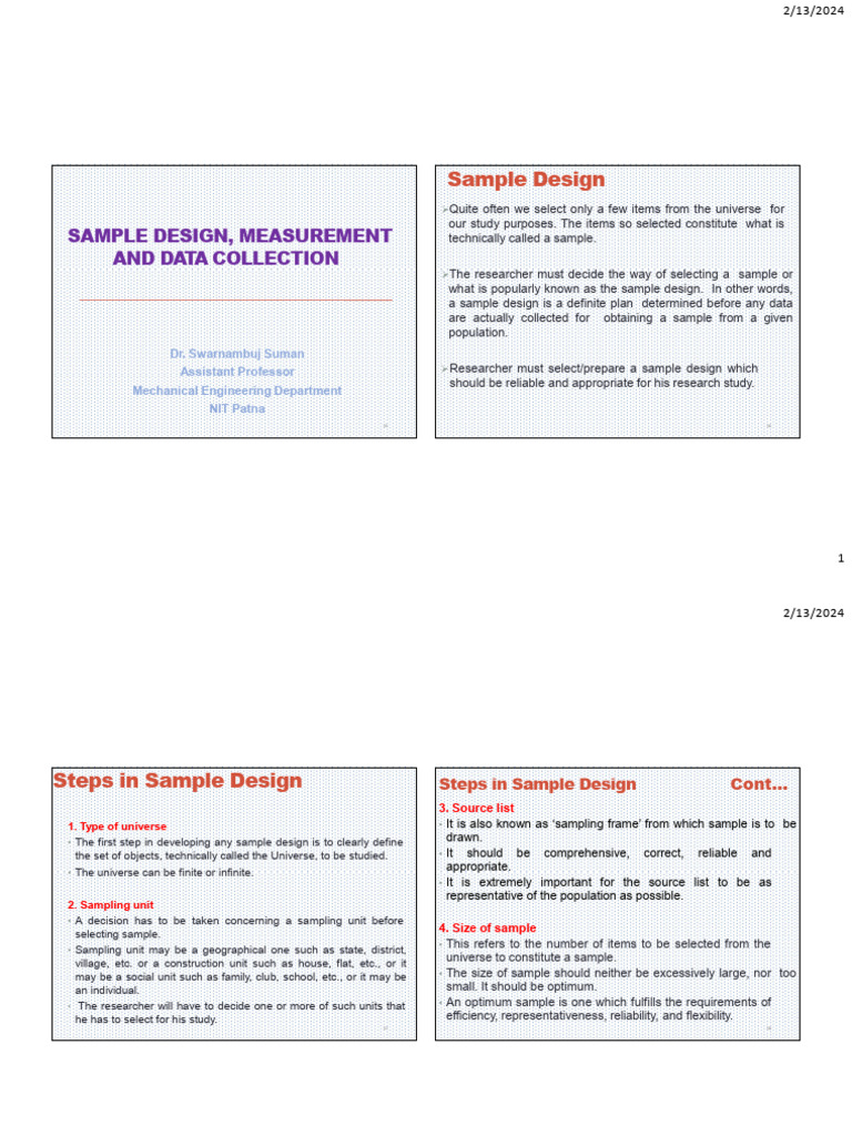 RM Module 2 | PDF | Sampling (Statistics) | Level Of Measurement