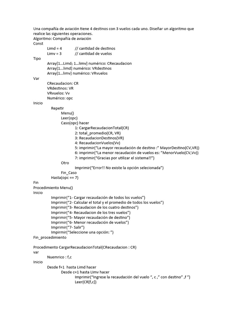 Practica Examen Algoritmia | PDF | Matemáticas | Ingeniería Informática