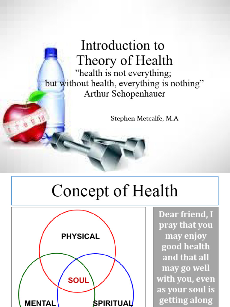 Meeting 1 - Theory of Health | PDF | Clinical Medicine | Health Care
