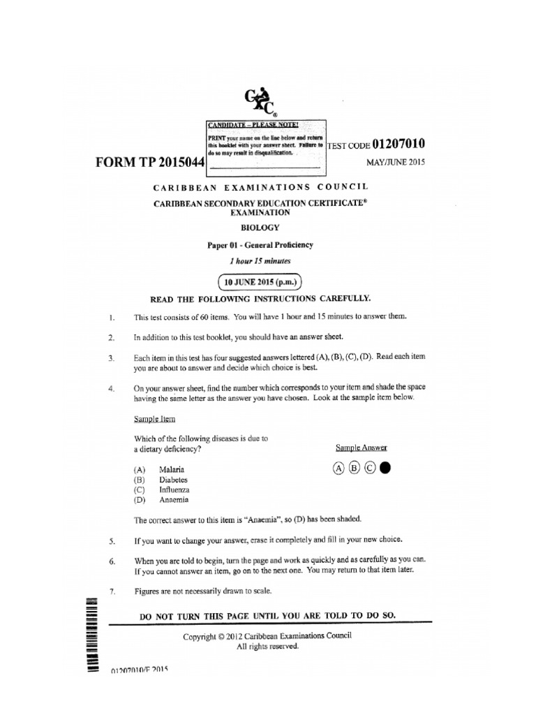 Bio June 2015 P. 1 | PDF