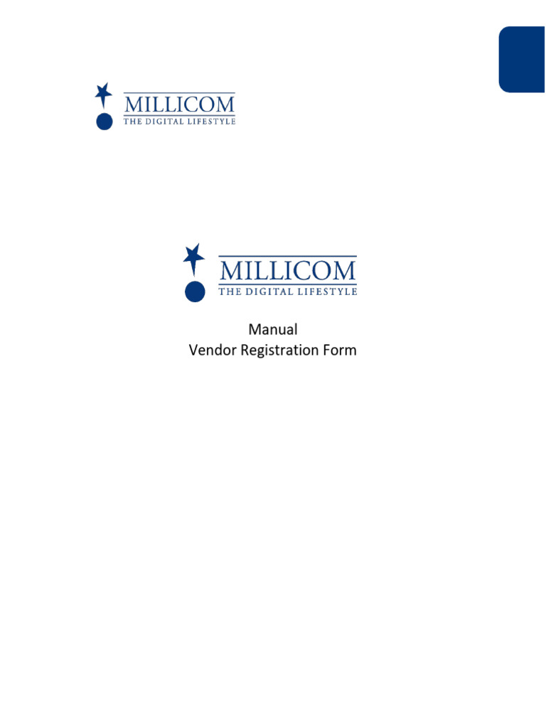 Manual Vendor Registration Form | PDF | Business | Contraseña
