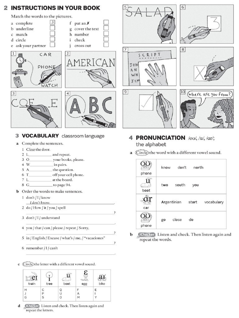 Remontowa Elementary Homework Classroom Language | PDF