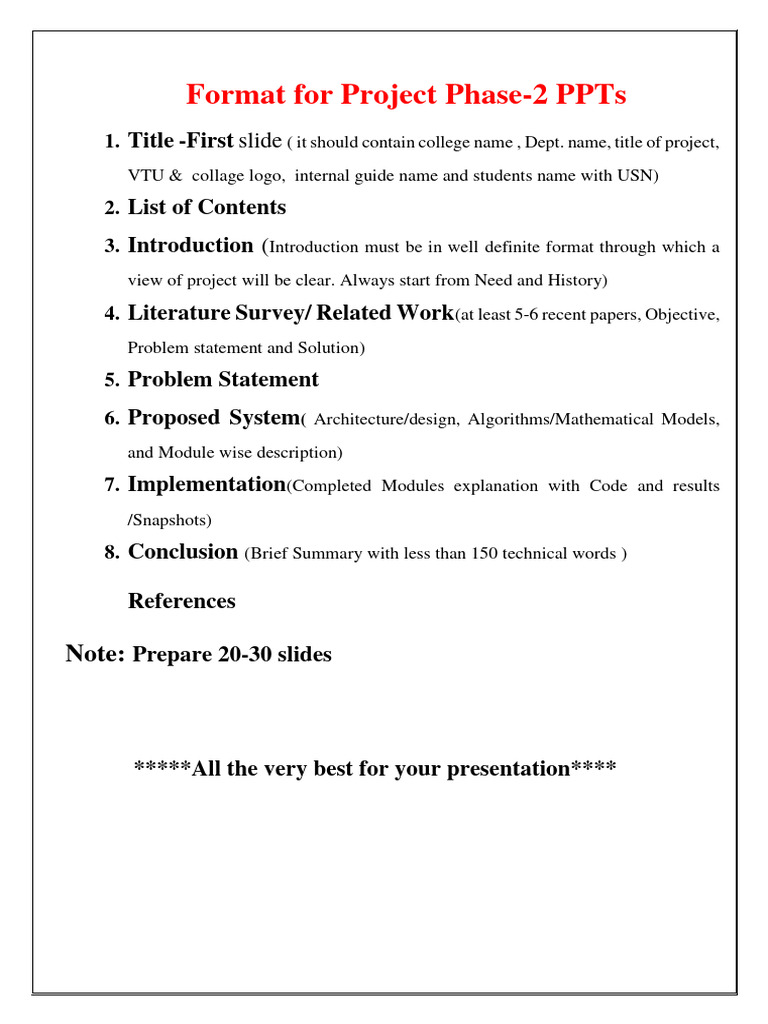 Project Phase2 Format | PDF