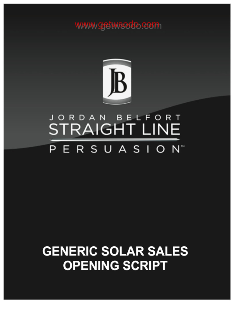 Solar Opening Script | PDF