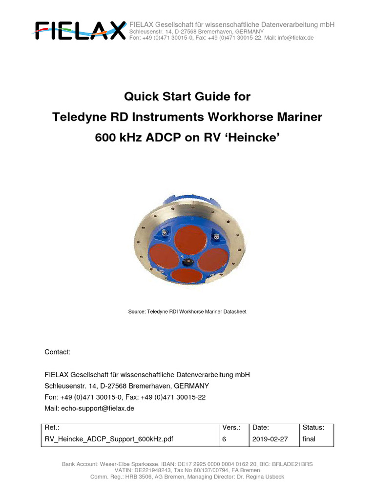 RV Heincke ADCP Support 600kHz | PDF | Screenshot | Computer Science