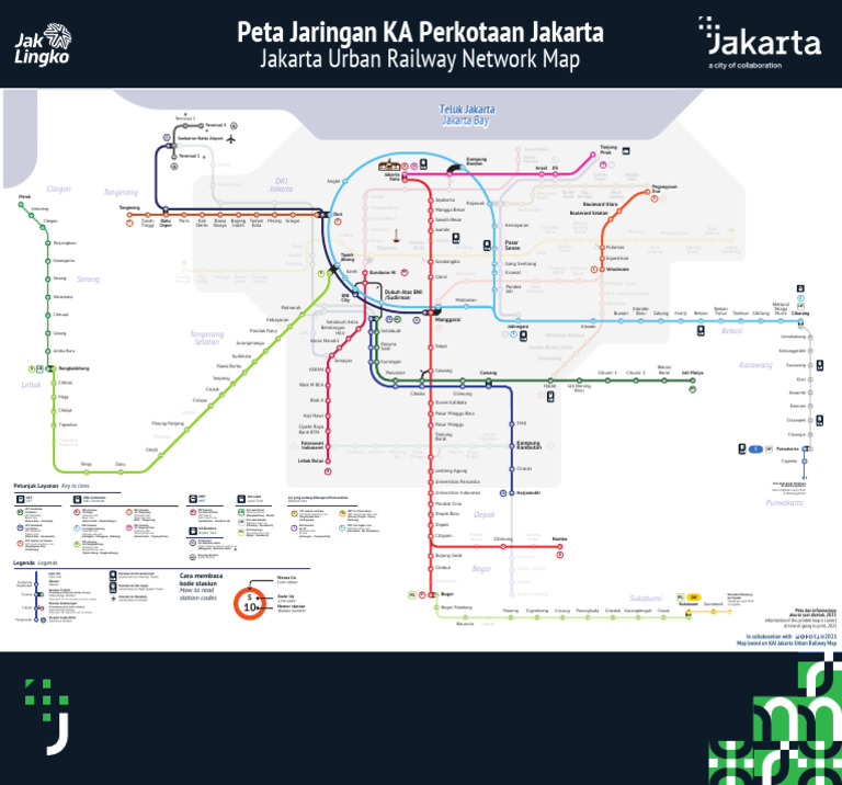Jakarta Urban Railway Map Jak Lingko 2023 Terbaru | PDF