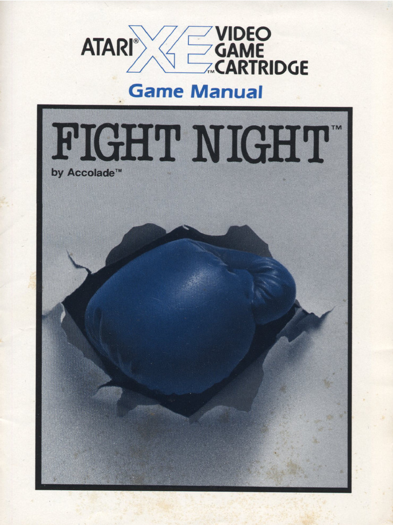Manual Máquina Arcade Fight Night | PDF