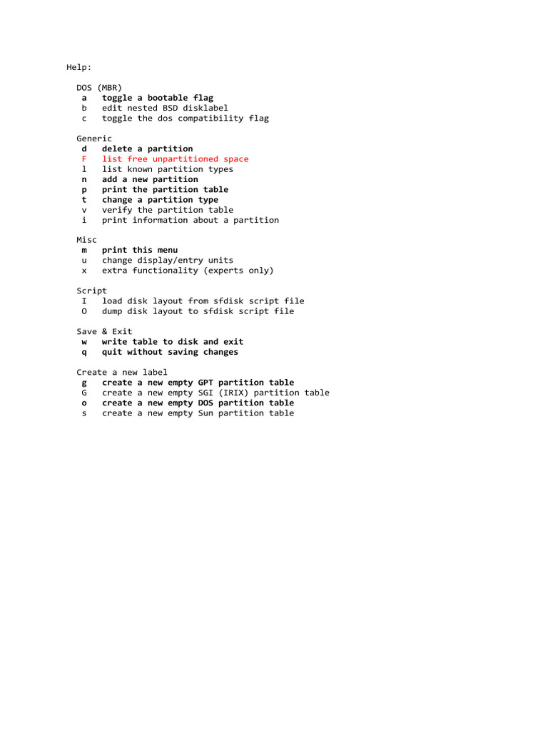 Fdisk and Gdisk Partition Guide | PDF | Computer Hardware | System Software