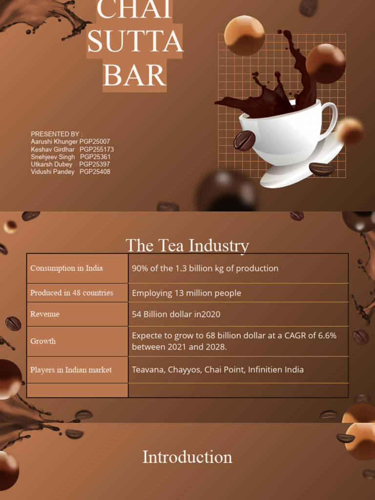 Startup Chai Sutta Bar | PDF