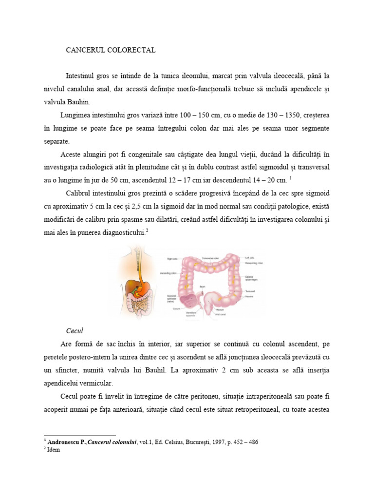Cancerul Colorectal | PDF