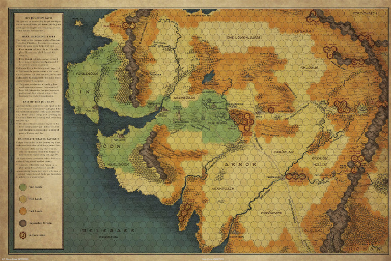 LOTR - HEX Map | PDF