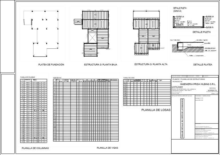 2.- Plano Estructuras - Anteproyecto Rev 003 | PDF