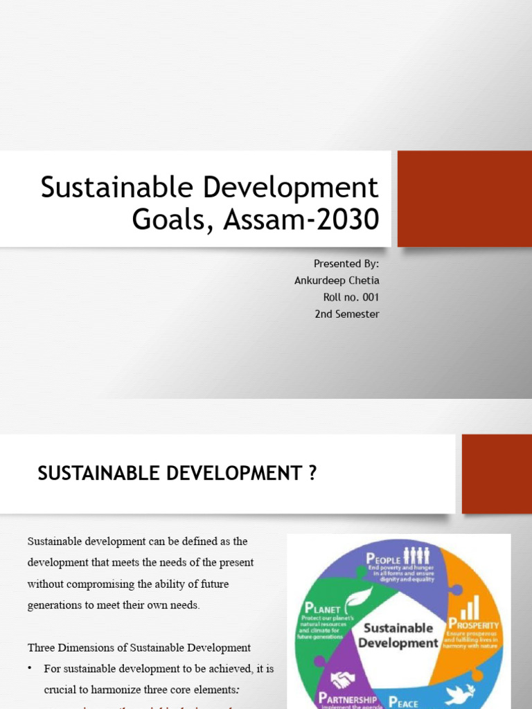 Sustainable Development Goals, Assam-2030 | PDF