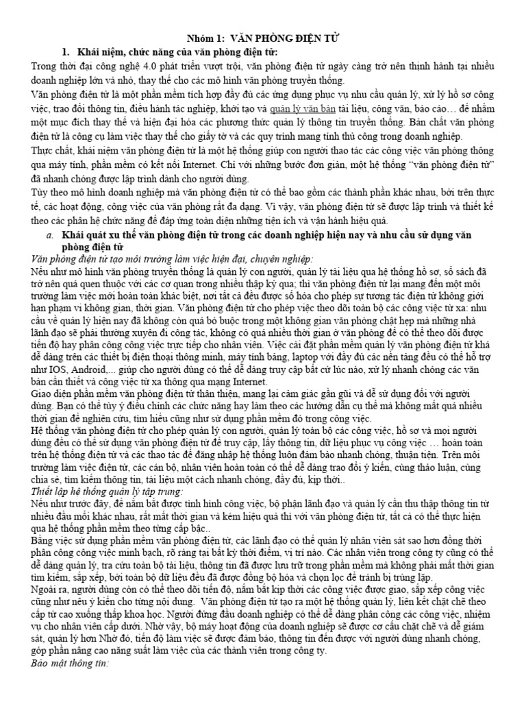 Bài thuyết trình QUẢN TRỊ VĂN PHÒNG | PDF