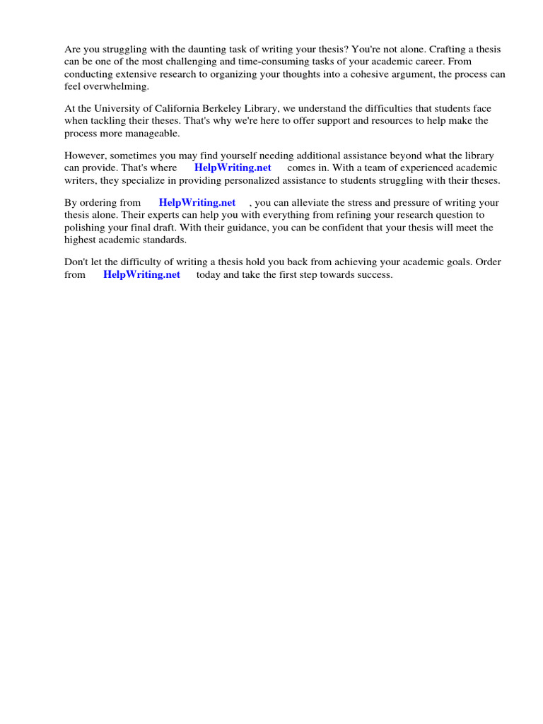 University of California Berkeley Library Thesis | PDF | Libraries | Open Access