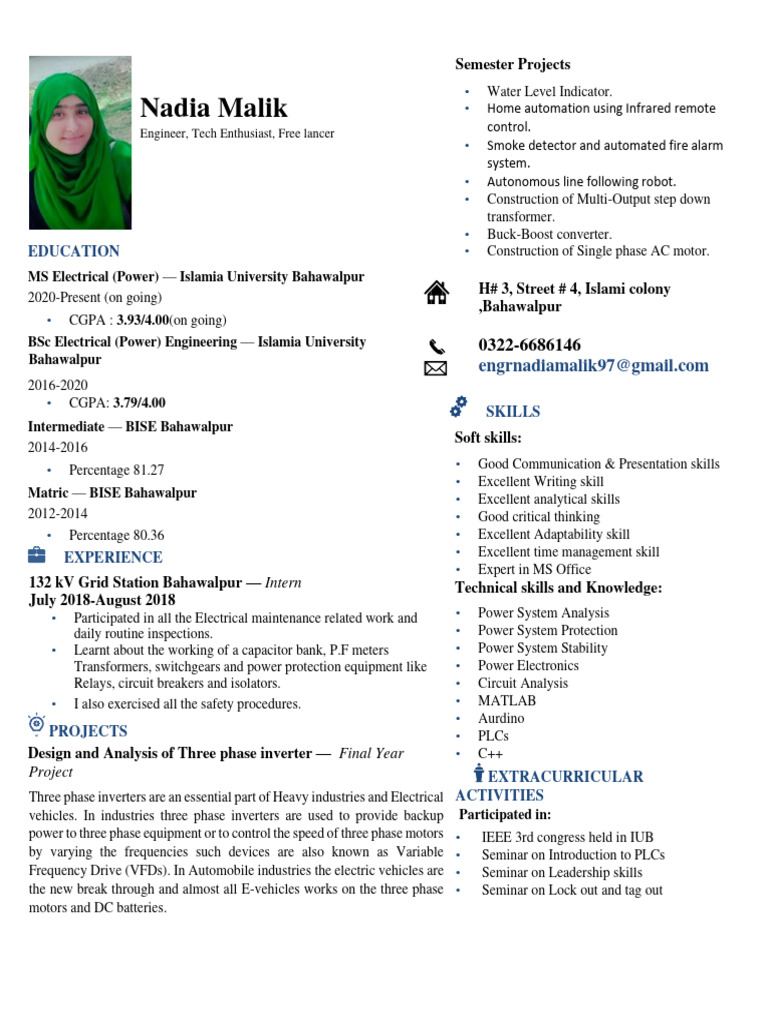 Nadia Malik CV-2 | PDF