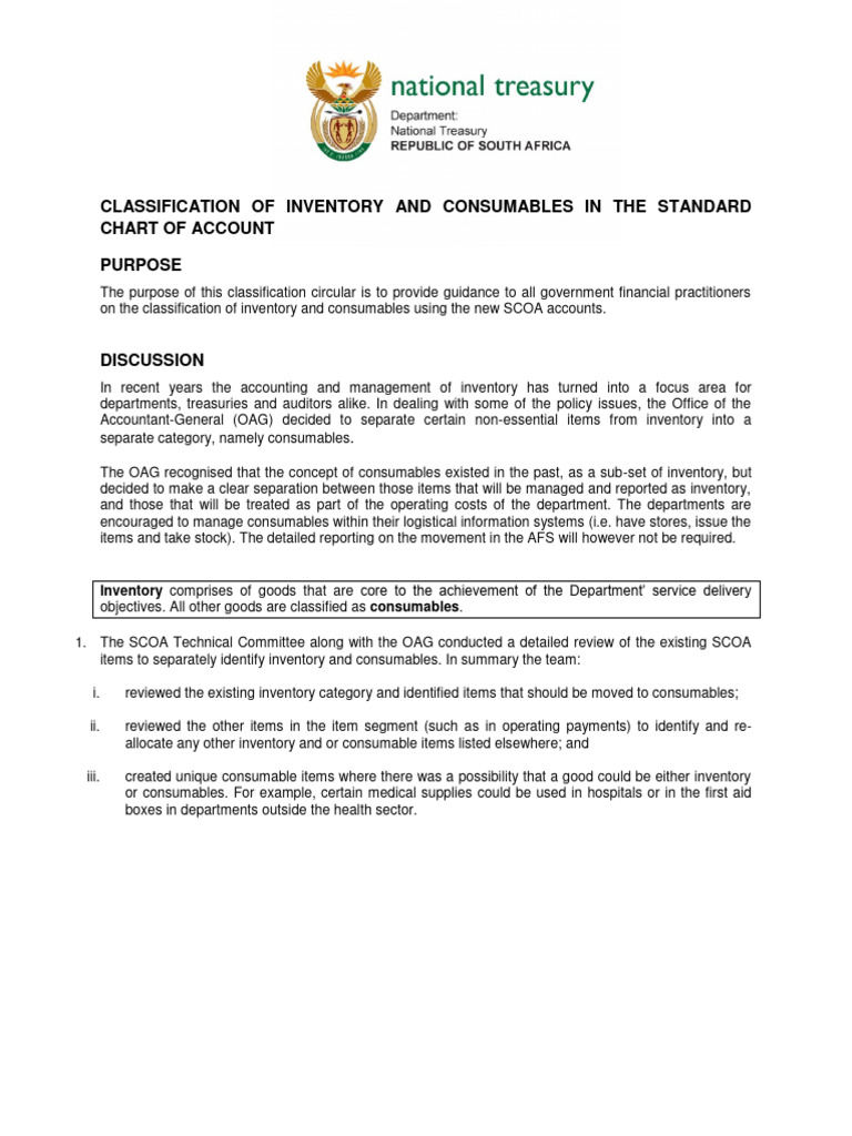 Annexure A - Inventory Vs Consumables Items | PDF