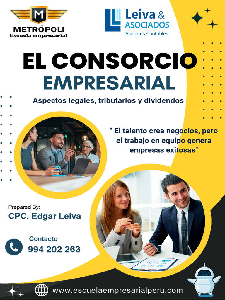 Aspectos Legales del Consorcio Empresarial | PDF | Contabilidad | Impuestos