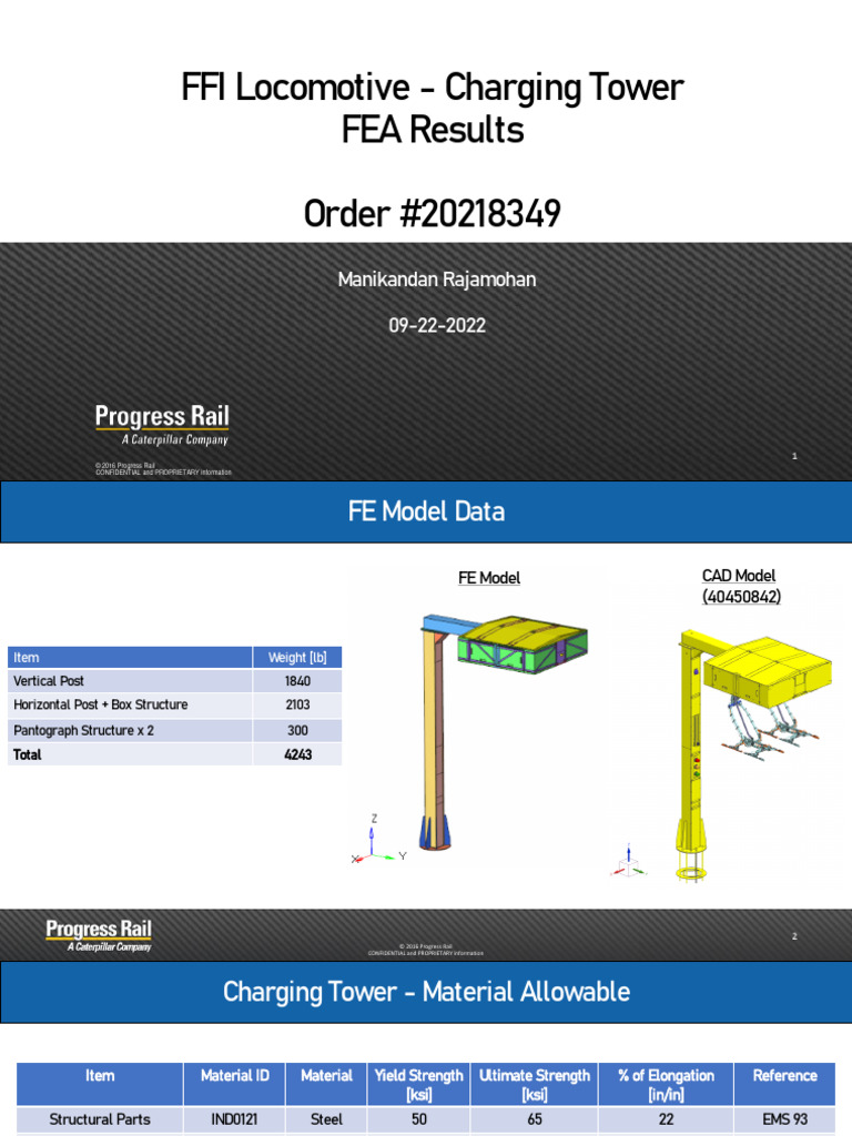 FFI ChargingTower FEA V1.1 | PDF