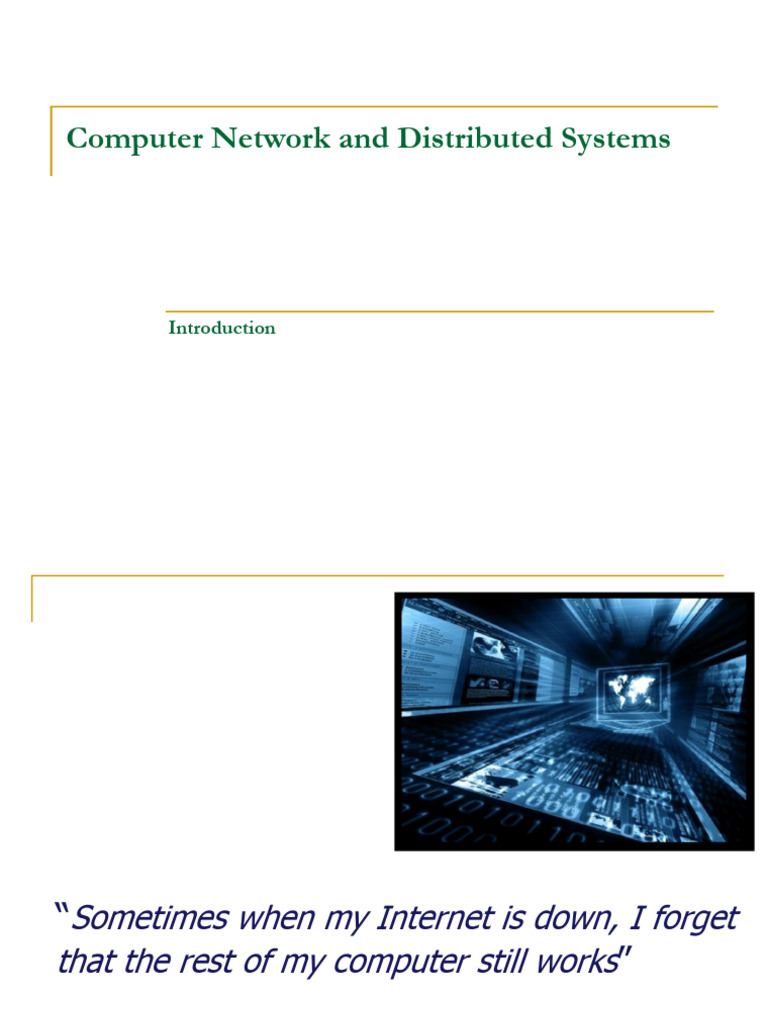 Chap1 - Introduction | PDF | Network Switch | Computer Network